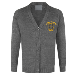 Our Lady of the Rosary Cardigan - School Bells, The Uniform Experts